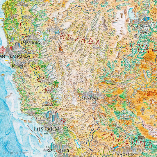 North America: Portrait of a Continent – Poster Print – Anton Thomas Art