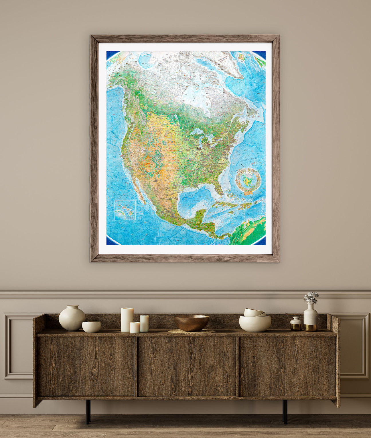 North America: Portrait of a Continent – Poster Print – Anton Thomas Art