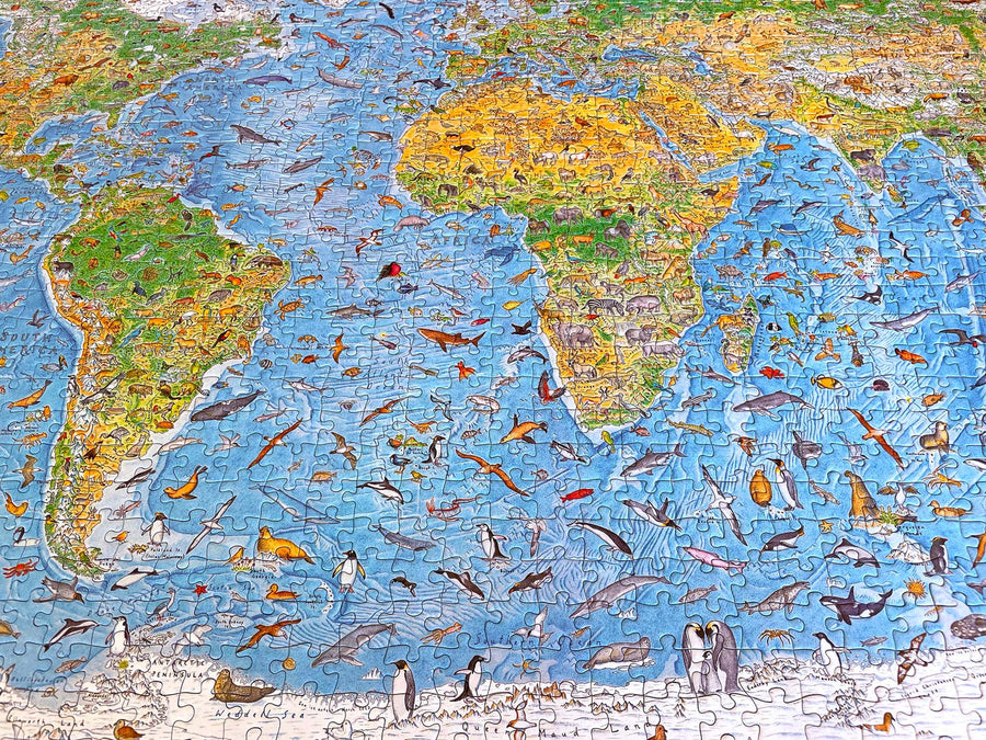 Map Puzzles – Wild World & North America – Anton Thomas Art